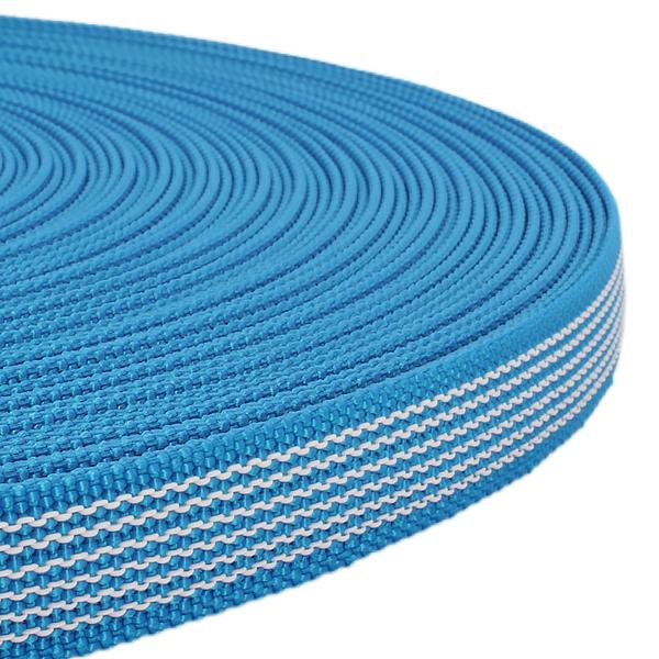 Rubber Webbing Turquoise wide 20 mm